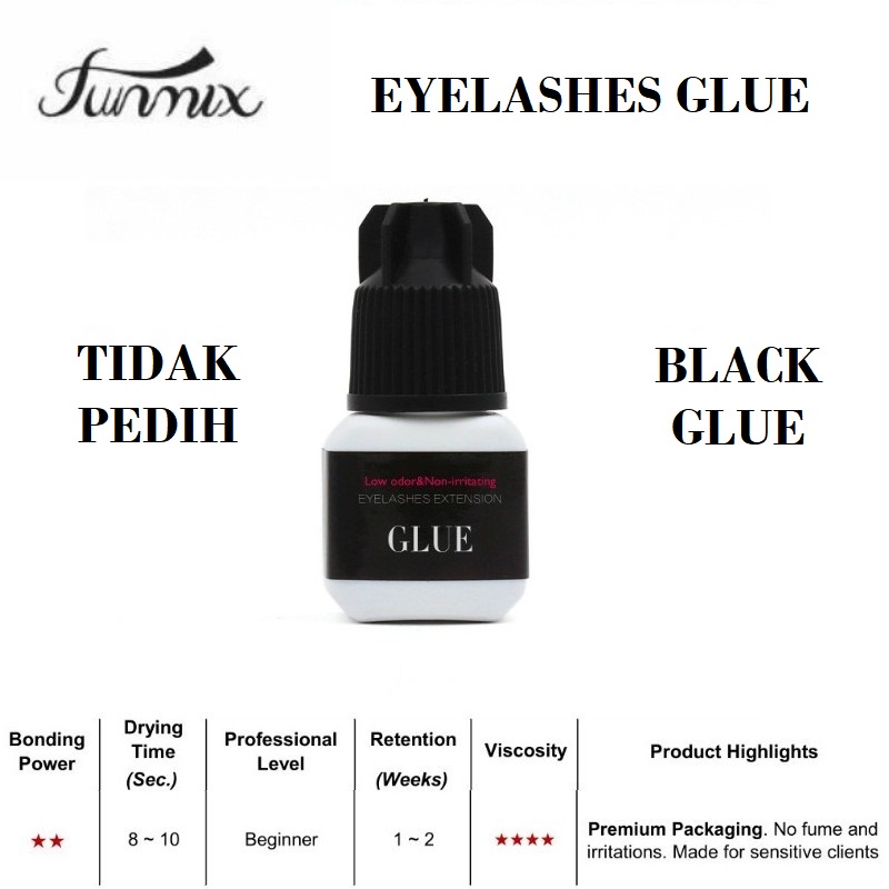 Jual Lem Bulu Mata FUNMIX GLUE Eyelash Extension TIDAK PERIH PEDIH ...