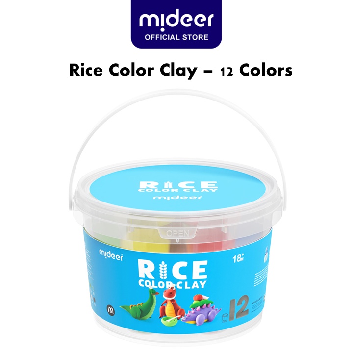Jual Mideer Rice Color Clay 12 Colors Mainan Edukasi Anak MD4198 ...