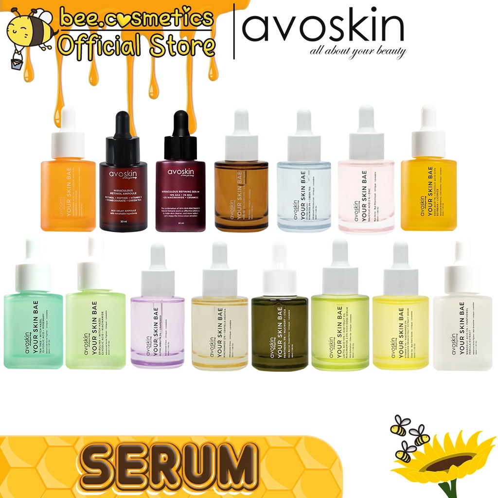 Jual AVOSKIN SERUM SERIES ALL VARIAN (YOUR SKIN BAE SERUM / MIRACULOUS ...