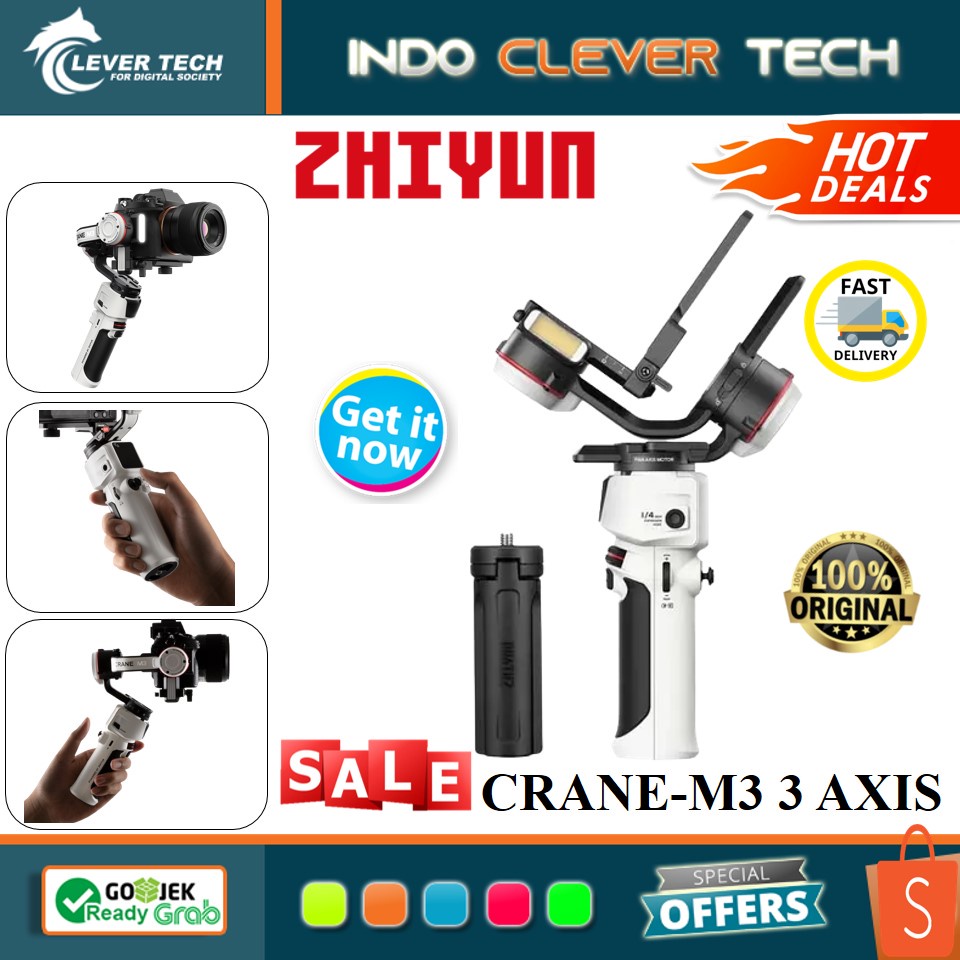 Jual Zhiyun CRANE M3 3-Axis Handheld Gimbal Stabilizer | Shopee Indonesia