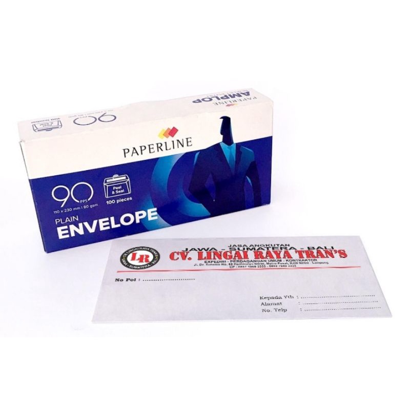 Jual cetak Amplop Kop Surat 1 pack (100 lembar amplop) | Shopee Indonesia