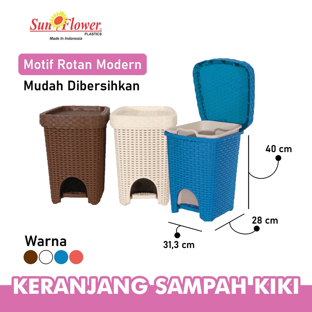 Jual Sun Flower Keranjang sampah injak Depan / Tempat sampah ... Jual Sun Flower Keranjang sampah injak Depan / Tempat sampah ...