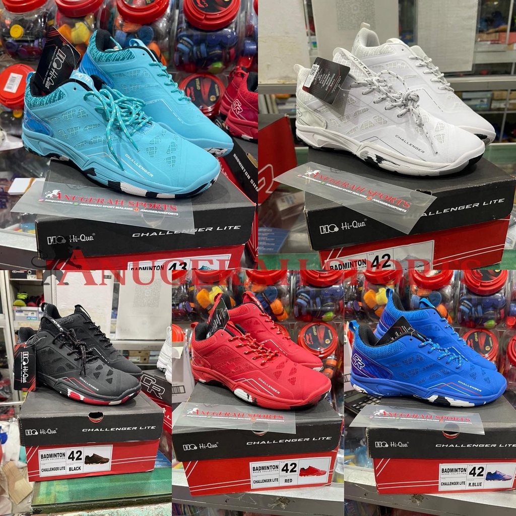 Jual Sepatu Badminton HI-QUA / HIQUA Challenger Lite ORIGINAL | Shopee ...
