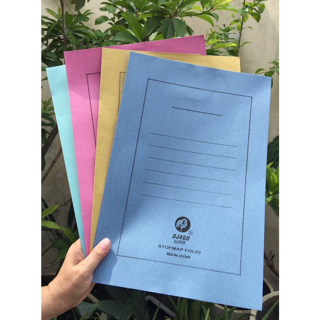 Jual Stopmap Kertas Folio DJAGO (1 Pak Isi 50 Lembar) / Map Kertas ...