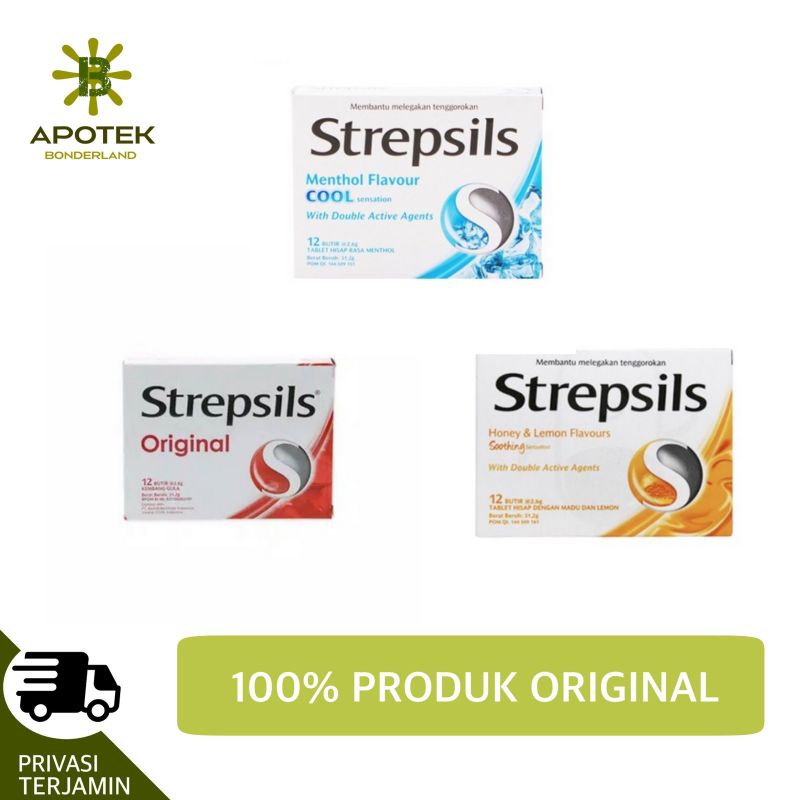 Jual STREPSILS ORIGINAL / MENTHOL / HONEY & LEMON @12 BUTIR | Shopee ...