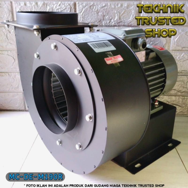 Jual Centrifugal fan direct MC DE190R 750w Blower keong hisap exhaust ...