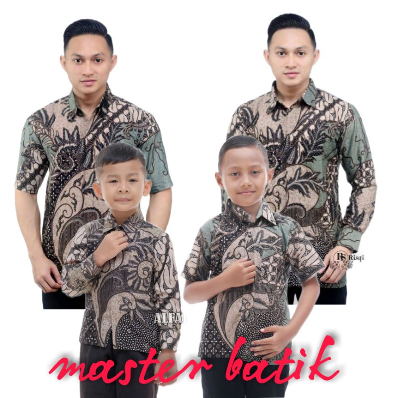Jual master batik jual batik pria dan batik anak motif kate ijo ...