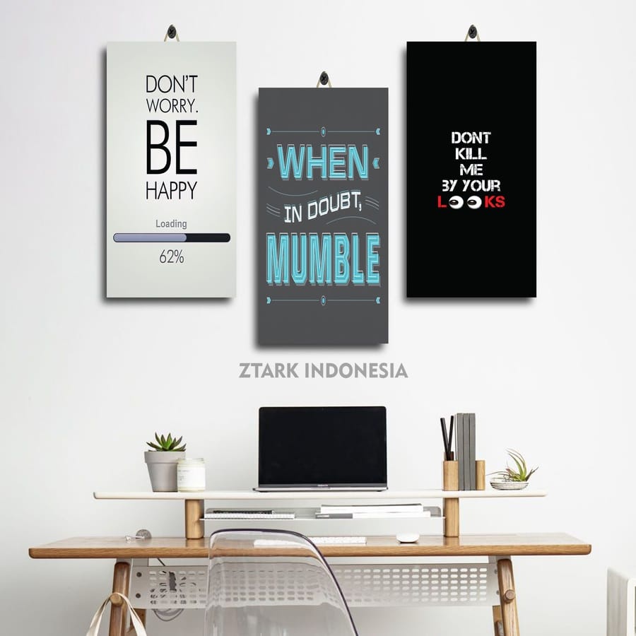 Jual 141-160 PAJANGAN KAMAR QUOTES MOTIVATION WORK 15X30 WQKLN/MAX9Y ...