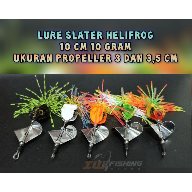 Jual Lure slater HELIFROG Panjang total 10 cm Panjang body 3 cm Berat ...
