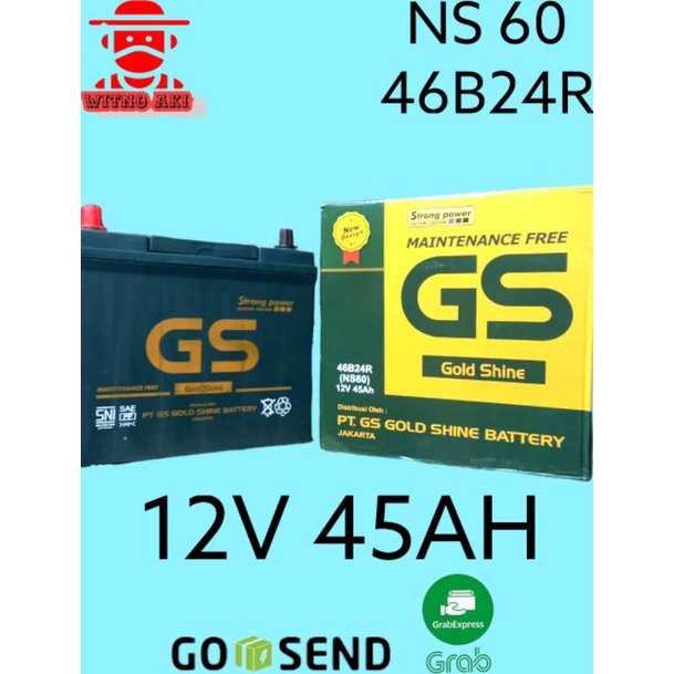 Jual AKI KERING DAIHATSU TARUNA, XENIA, TERIOS GS MF NS60 12V 45AH | Shopee Indonesia