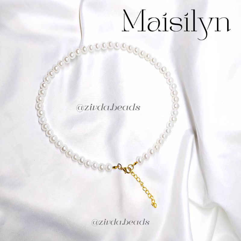 Jual Pearl Necklace Maisilyn | Kalung Manik/Kalung Mutiara/Kalung/Beads ...