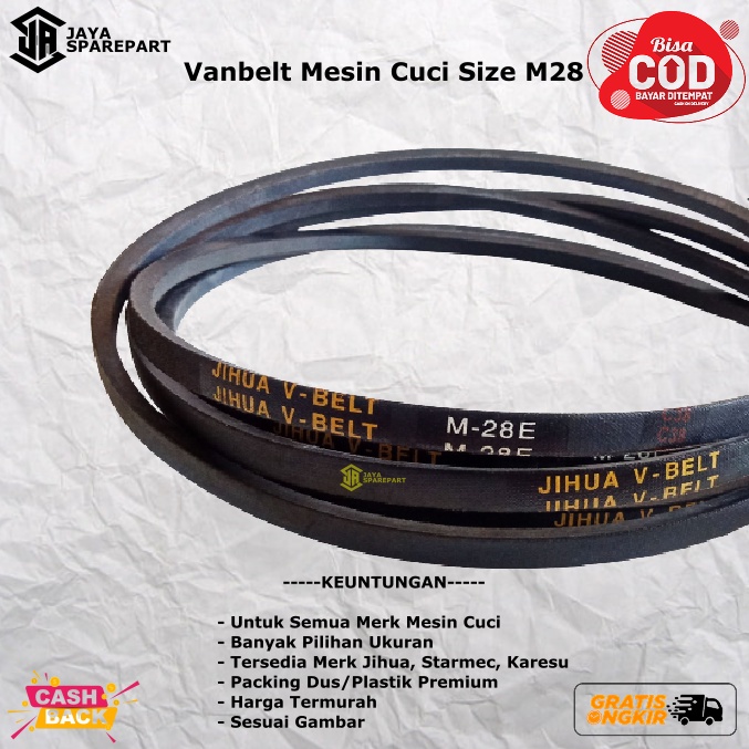 Jual MITSHUBISHI Vbelt M28 /Fan v-belt original Polytron/Sharp | Shopee ...