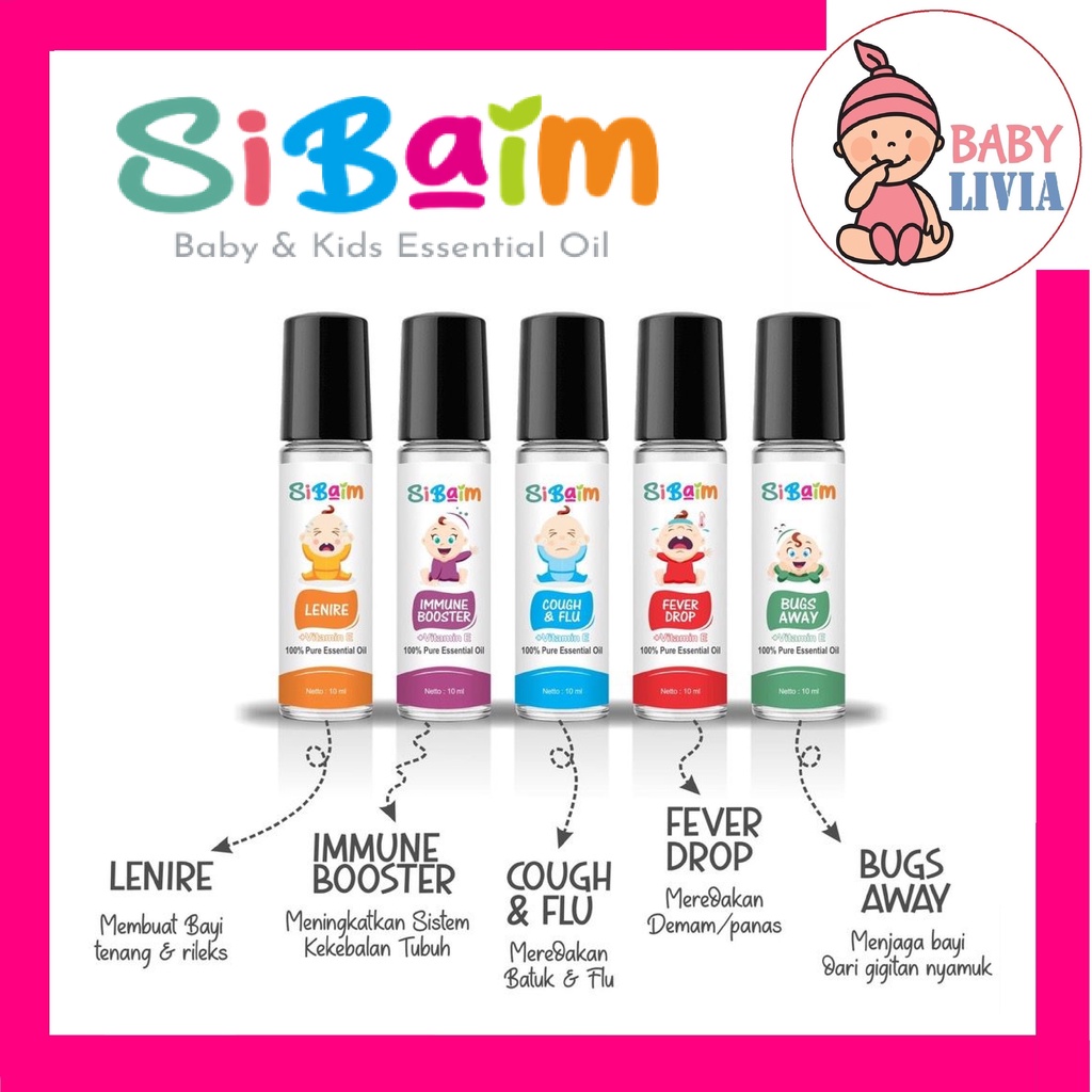 Jual SIBAIM (Meredakan batuk pilek, demam, dan gigitan serangga) Ukuran 10ML - Sibaim Essential ...
