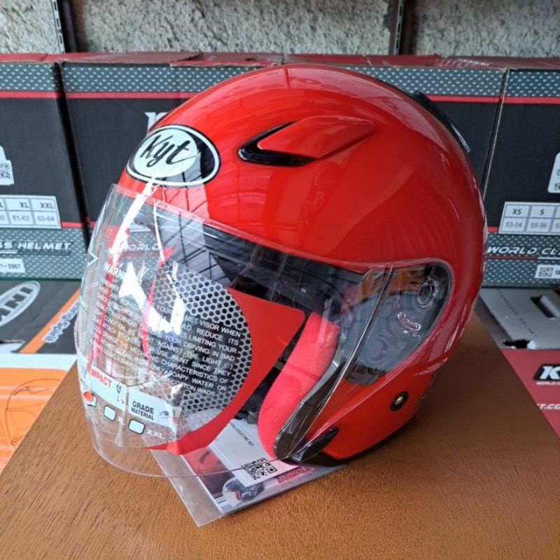 Jual HELM KYT DJ MARU FIRE RED ORIGINAL | Shopee Indonesia
