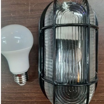Jual Paket lampu kapal dinding ball ice led + bohlam led 12 watt ...