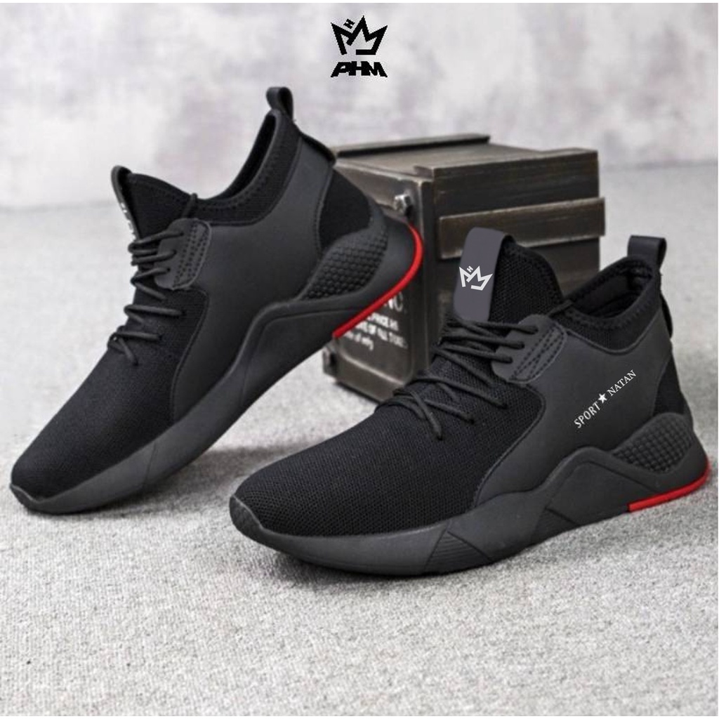 Jual PHM Sepatu Sneakers Pria Olahraga Sport Shoes Casual Running Natan | Shopee Indonesia
