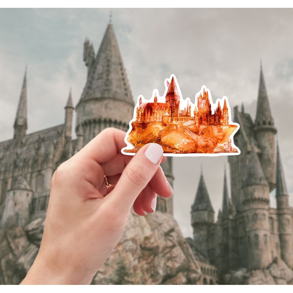 Jual Stiker Harry Potter Wizarding School Castle - Die Cut Sticker ...