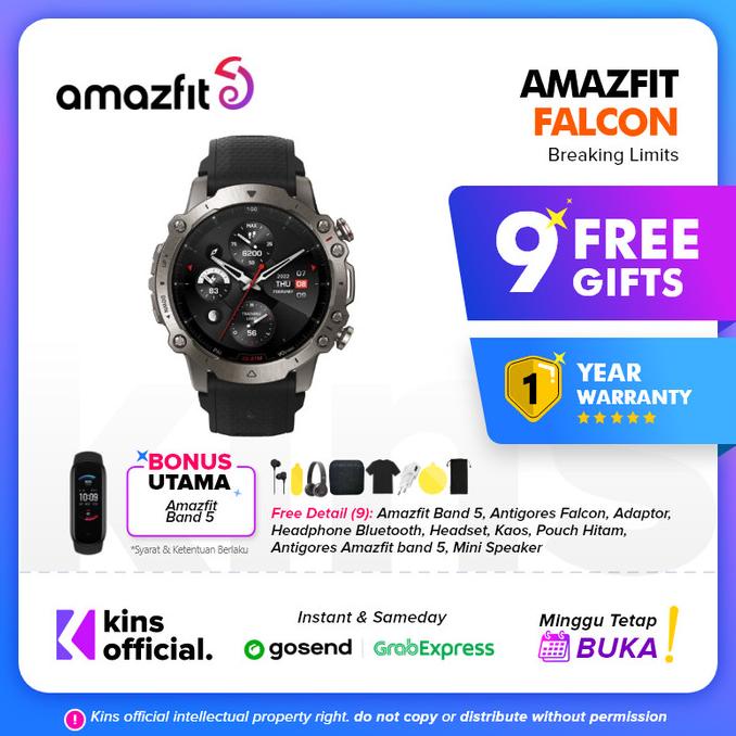 Jual Amazfit Falcon Smartwatch Titanium Body Military Grade Zepp Coach ...