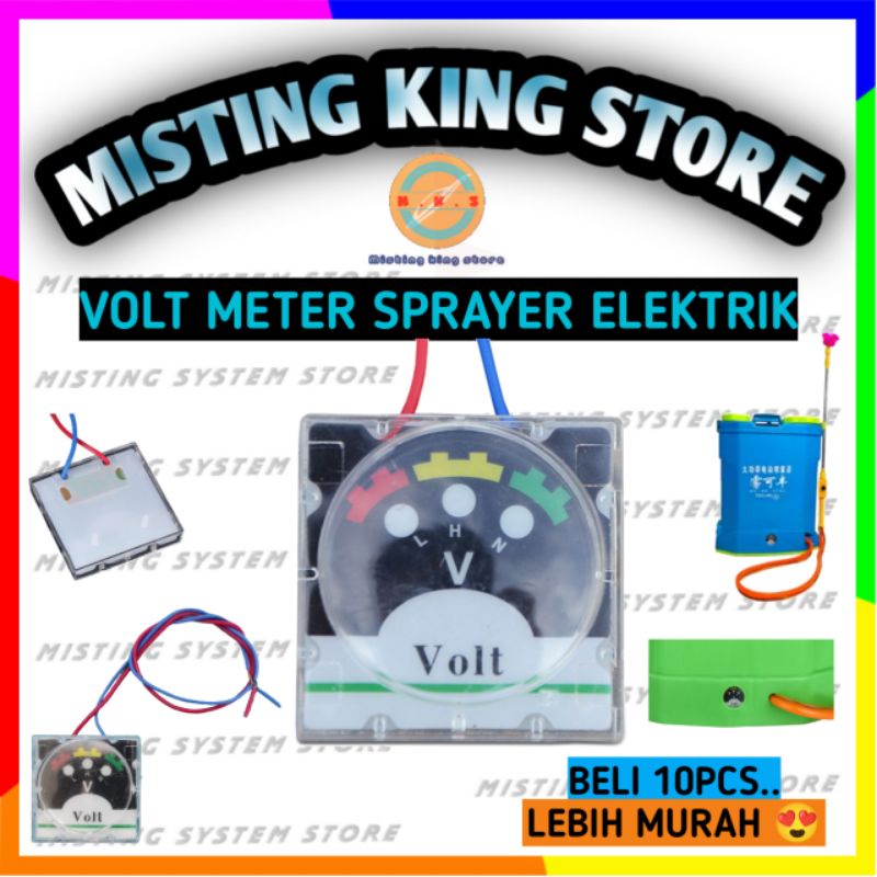 Jual VOLTMETER SPRAYER ELEKTRIK / VOL METER SPUYER TANGKI GENDONG ...