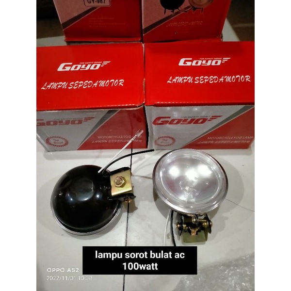 Jual lampu sorot tembak bulat ac 100watt universal motor n mobil ...