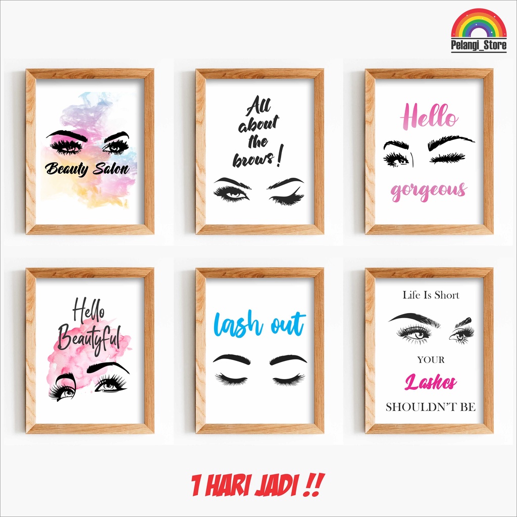 Jual Hiasan Dinding Frame Kayu Hiasan Dinding Poster kayu Walldecor ...