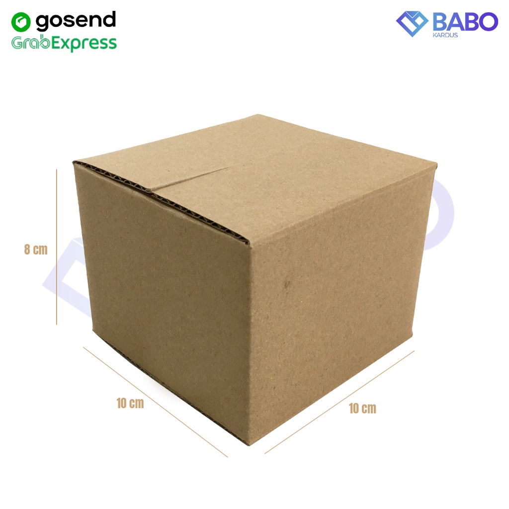 Jual Kardus Polos Karton Box 10x10x8 (Kardus 10 x 10 x 8 cm) | Shopee ...