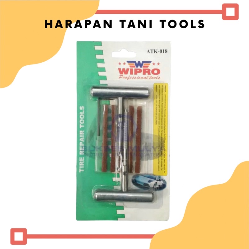 Jual Wipro Alat Tambal Ban Set / Alat Tambal Ban Tubles Set / Wipro ...