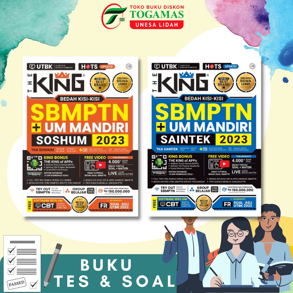 Jual Siap Kirim The King Bedah Kisi Kisi Sbmptn Saintek And Soshum
