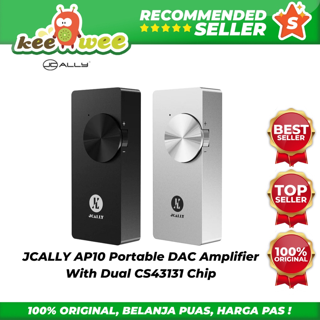 Jual JCALLY AP10 Portable DAC Amplifier With Dual CS43131 Chip + kabel ...