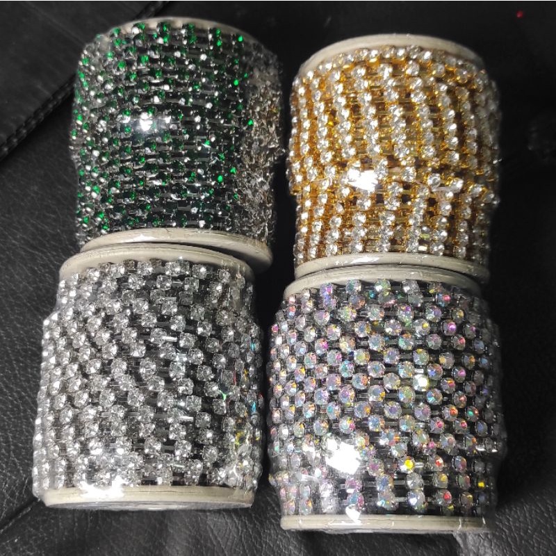 Jual Diamond cangkang renteng preciosa ss16 1roll (10meter) | Shopee ...