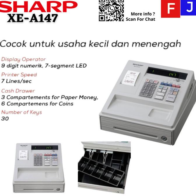 Jual Mesin Kasir Cash Register SHARP XE-A147 GARANSI RESMI | Shopee Indonesia