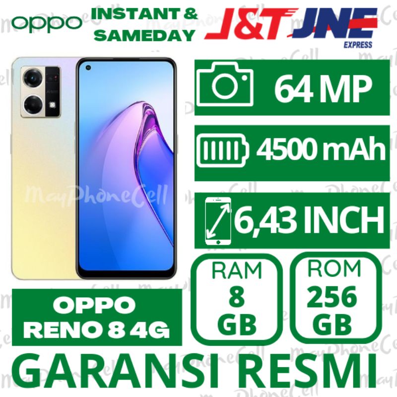 Jual Oppo Reno 8 4G Ram 8GB Internal 256GB 8/256 GB Opoo Opo Handphone ...