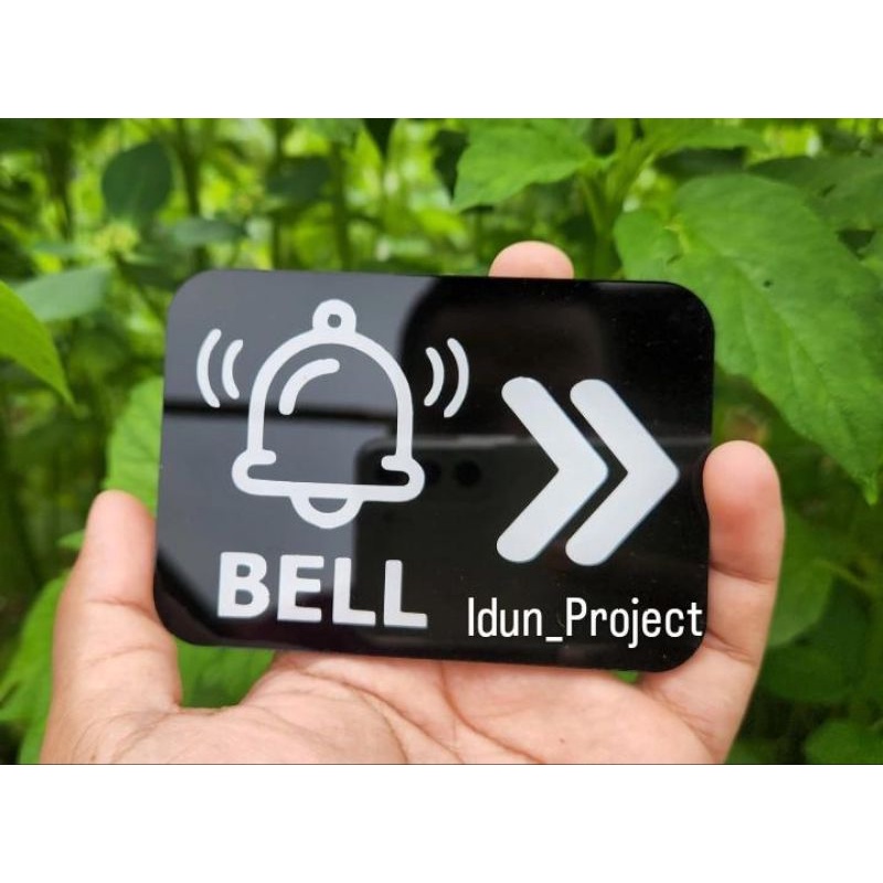 Jual Sign board bell/Tulisan bell rumah/petunjuk bell rumah/Bell rumah ...