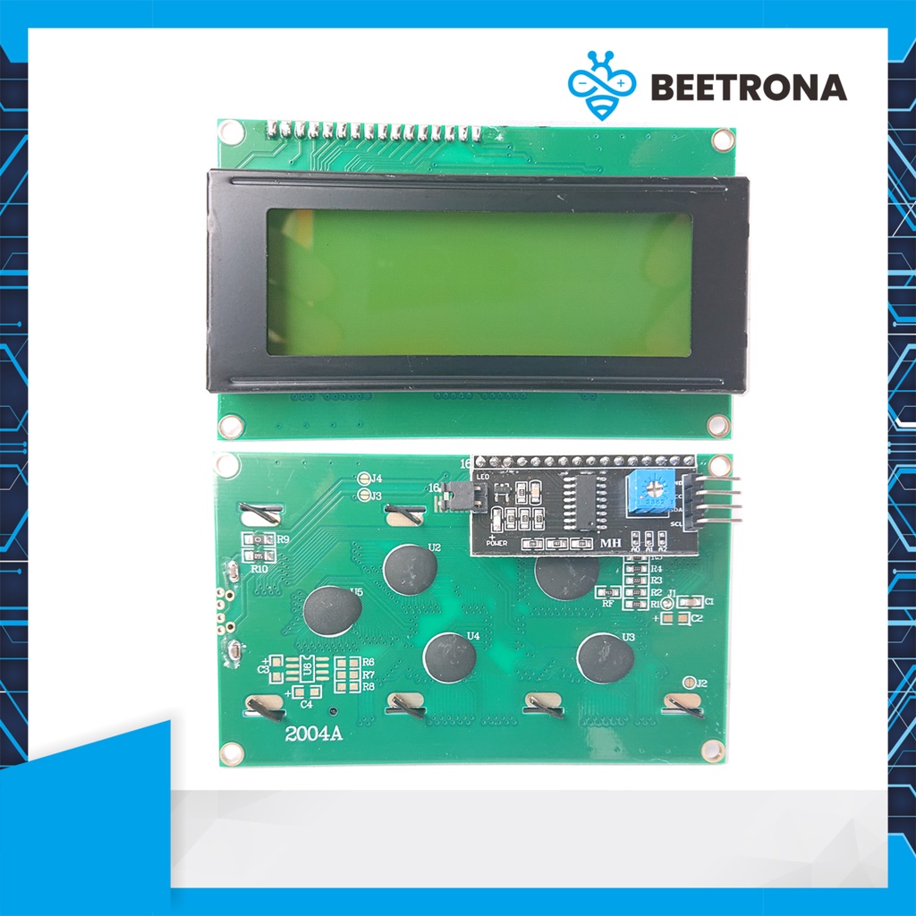Jual LCD 20x4 2004 Green Back Light With ii2c I2C Serial Interface ...