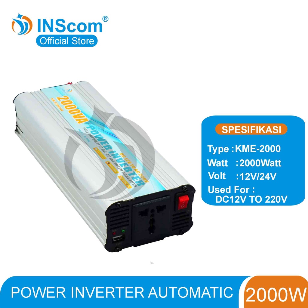 Jual POWER INVERTER 2000 WATT DC to AC INSCOM | Shopee Indonesia