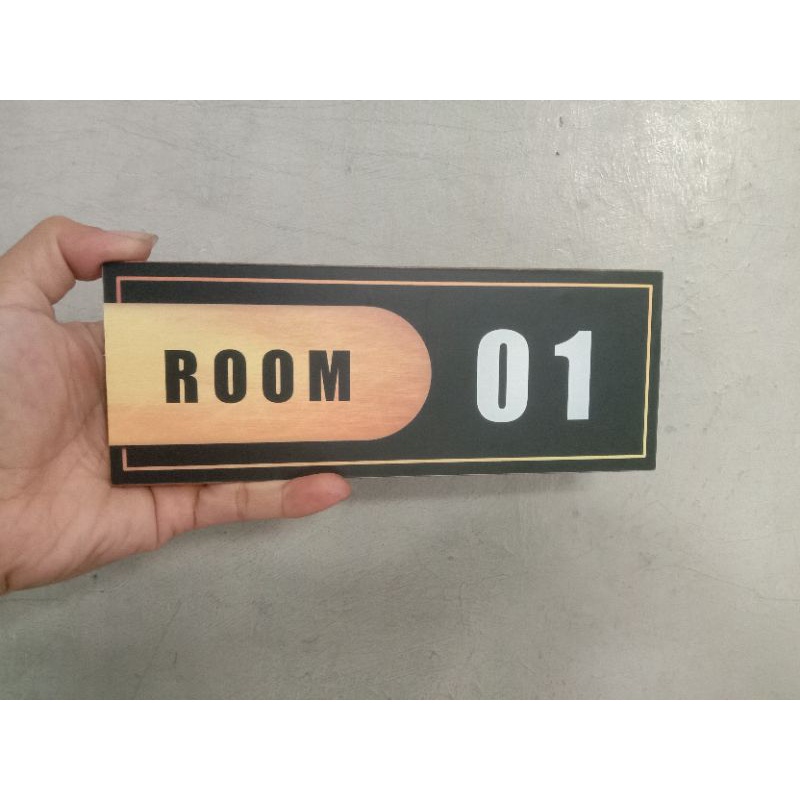 Jual Custom Papan Nomor Pintu Kamar/Ruangan Kost, Kontrakan dan Hotel ...