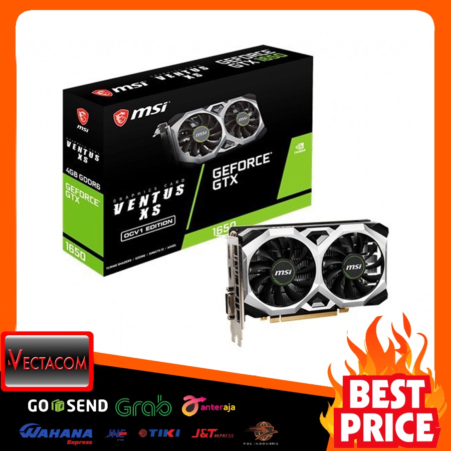 Jual VGA MSI GeForce GTX 1650 VENTUS XS 4G OCV1 | VGA GTX1650 4GB GDDR5 ...