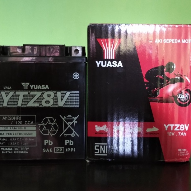 Jual Aki Yuasa YTZ8V MT 25 R25 X-Max 250 CBR Motor Yamaha | Shopee ...
