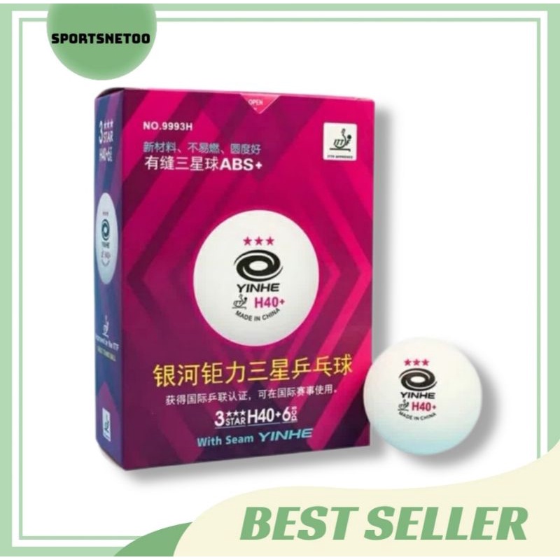 Jual BOLA PINGPONG TENIS MEJA YINHE H40+ BERKUALITAS | Shopee Indonesia