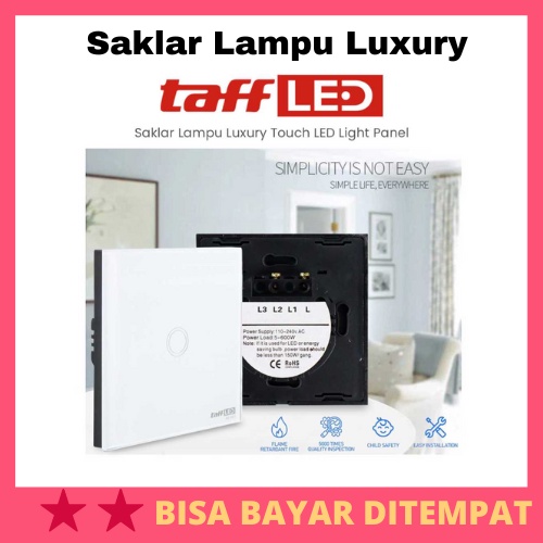 Jual Saklar Lampu Luxury Touch LED Light Panel / Saklar Sakelar Sakalar ...