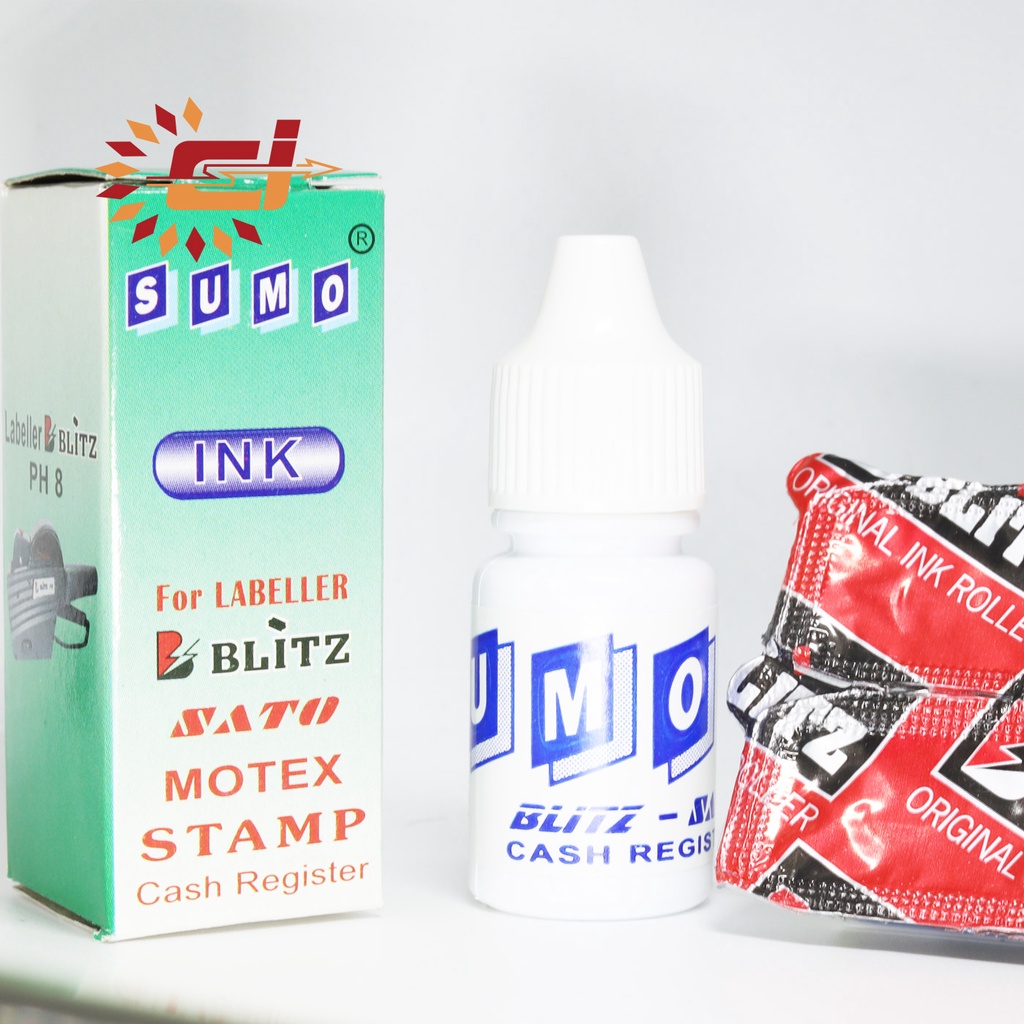 Jual Tinta Numbering Metto Ink Roll Blitz Kuning / Cair Sumo | Shopee ...