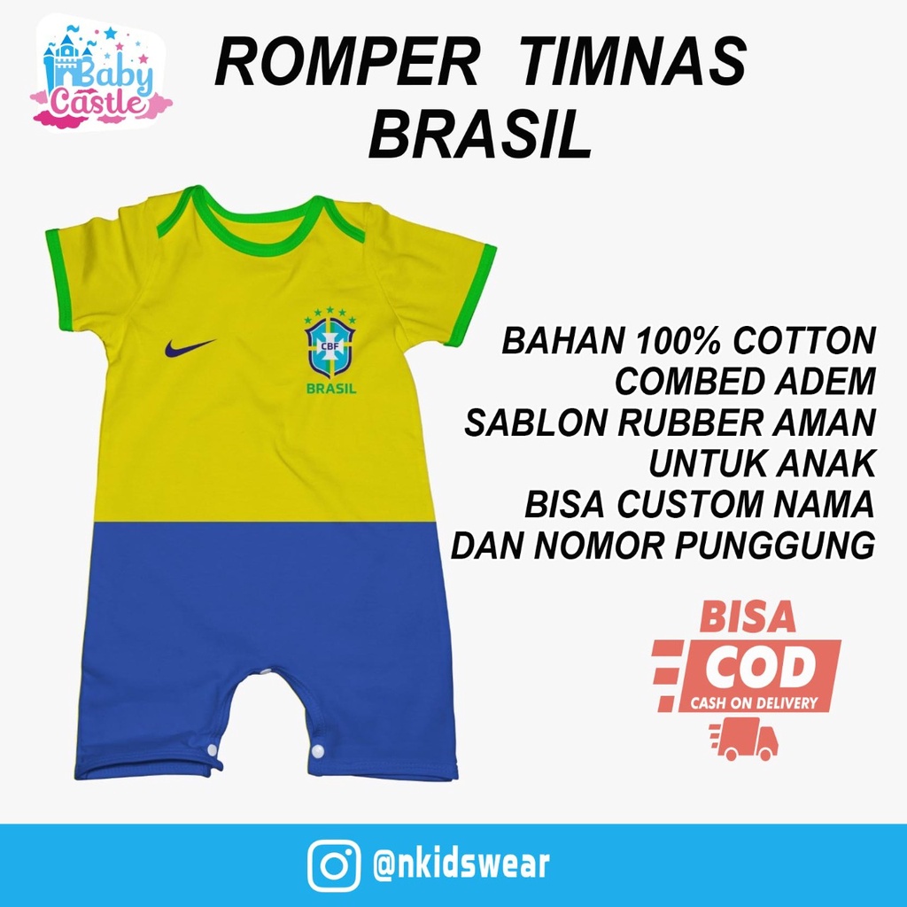Jual Romper Bola Tim Nasional Brasil / Brazil - World Cup | Shopee ...