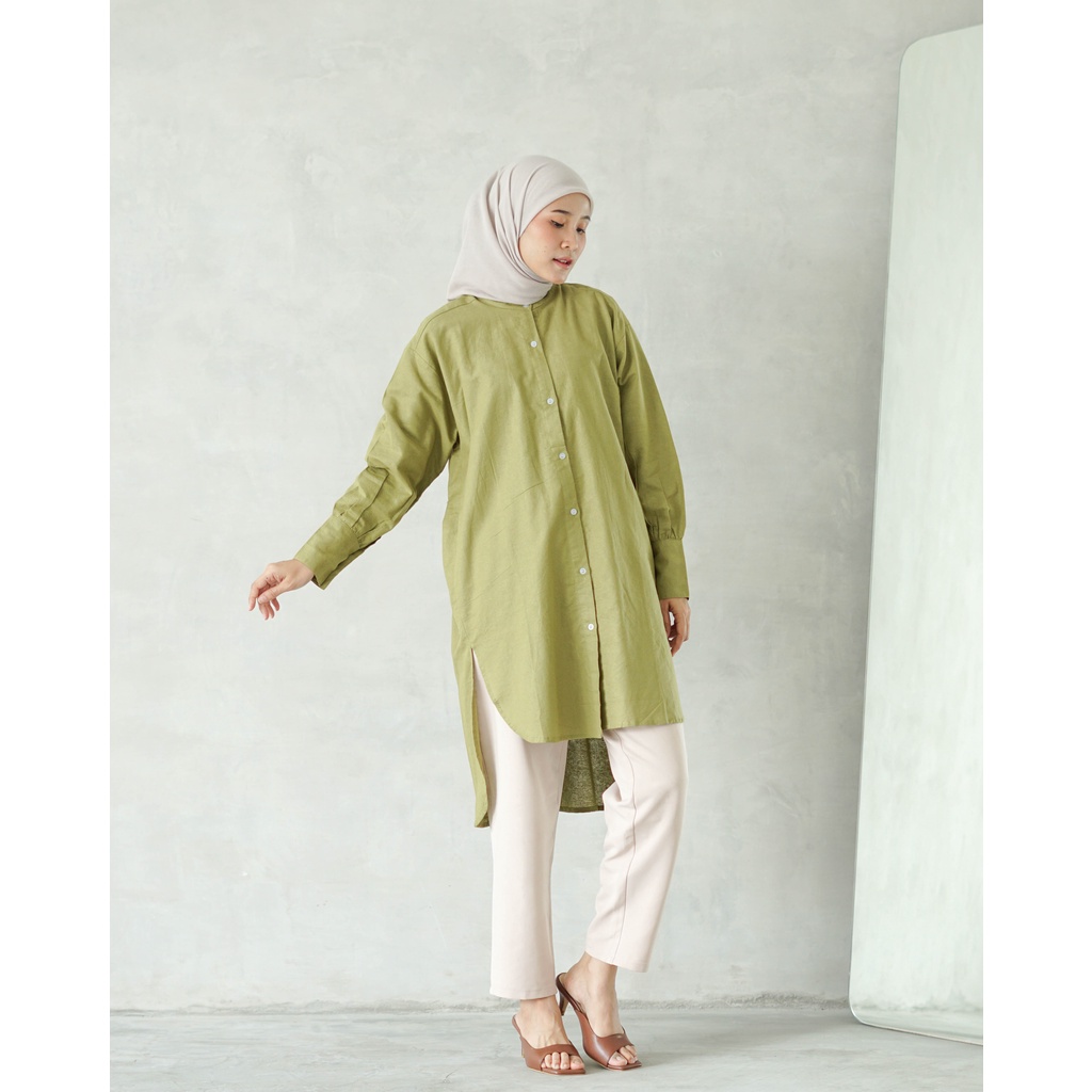 Jual Alena Tunik Linen | Shopee Indonesia