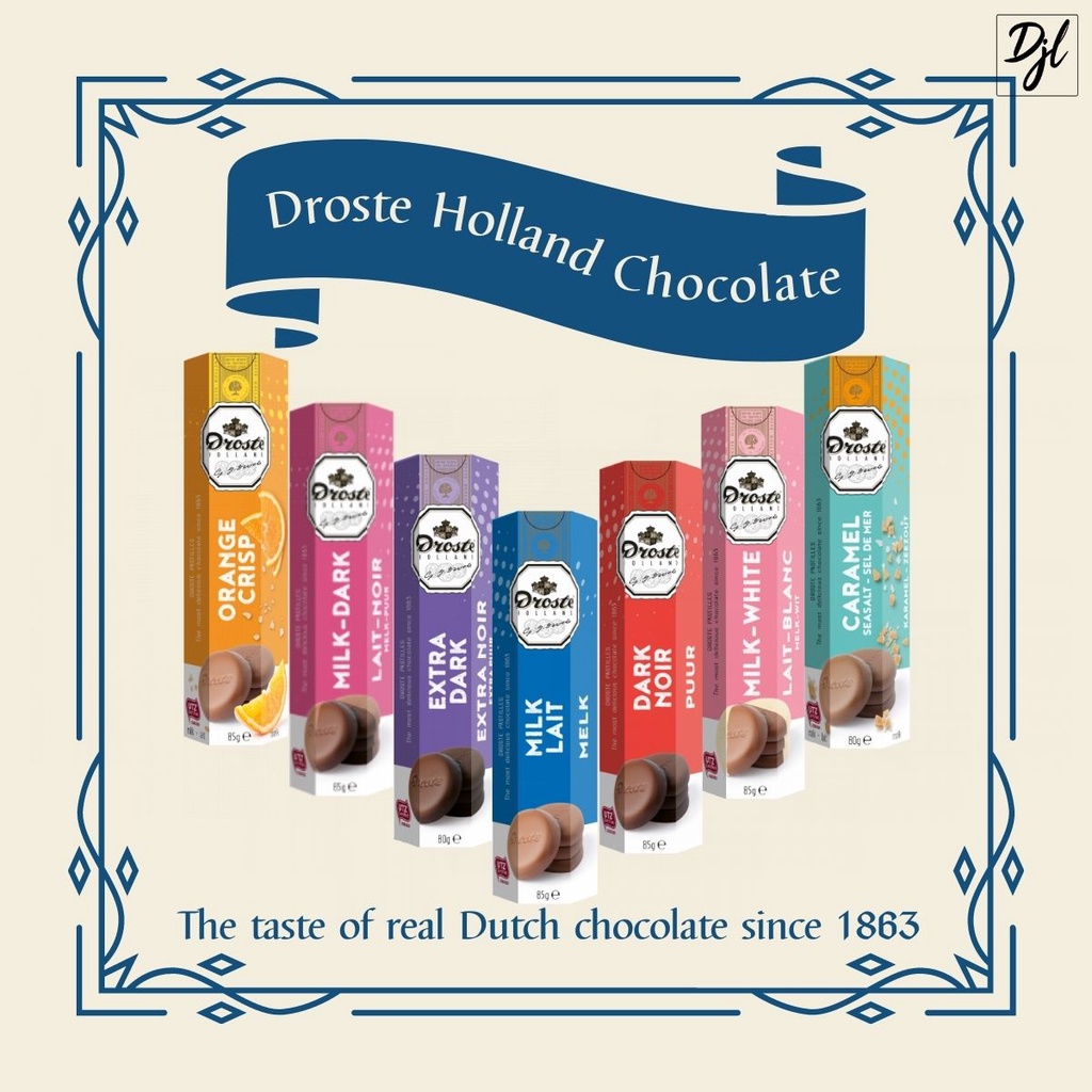 Jual Droste Holland Chocolate Pastilles Cokelat Susu Import Dengan ...