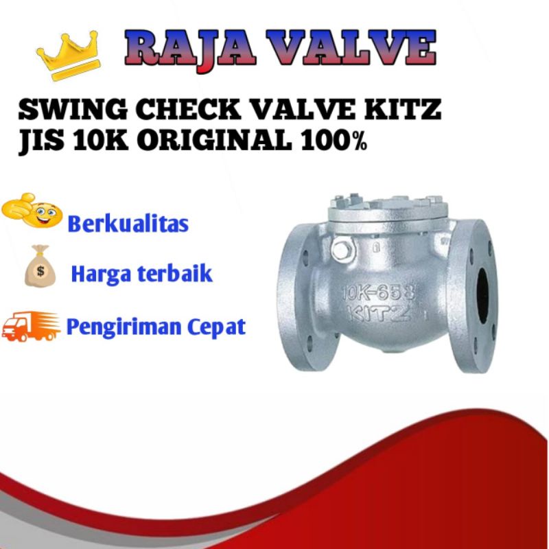 Jual 4" swing check valve kitz jis 10k | Shopee Indonesia
