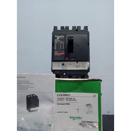 Jual SCHNEIDER MCCB NSX160F 3P 125A TMD LV430631 | Shopee Indonesia