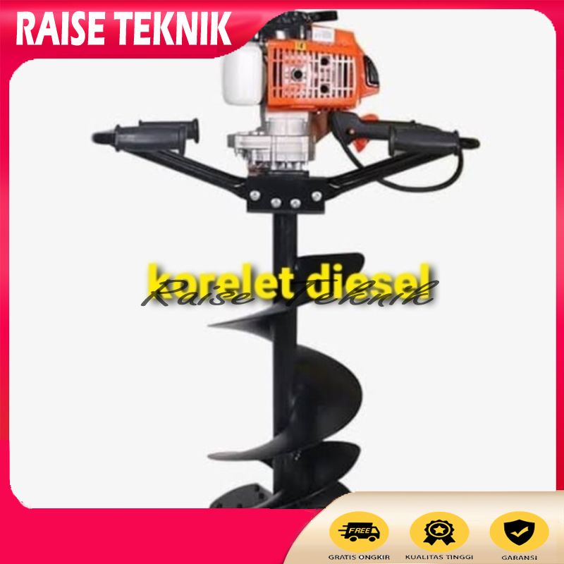 Jual MESIN BOR TANAH BIOPORI EARTH AUGER FIRMAN FPD62FI DRILL BOR 100MM ...