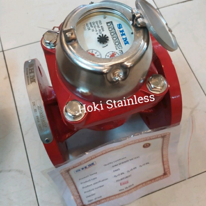 Jual Ukur Flow Meter Shm Flange 2" Inch Dn 50 / Meteran Air Limbah Shm ...