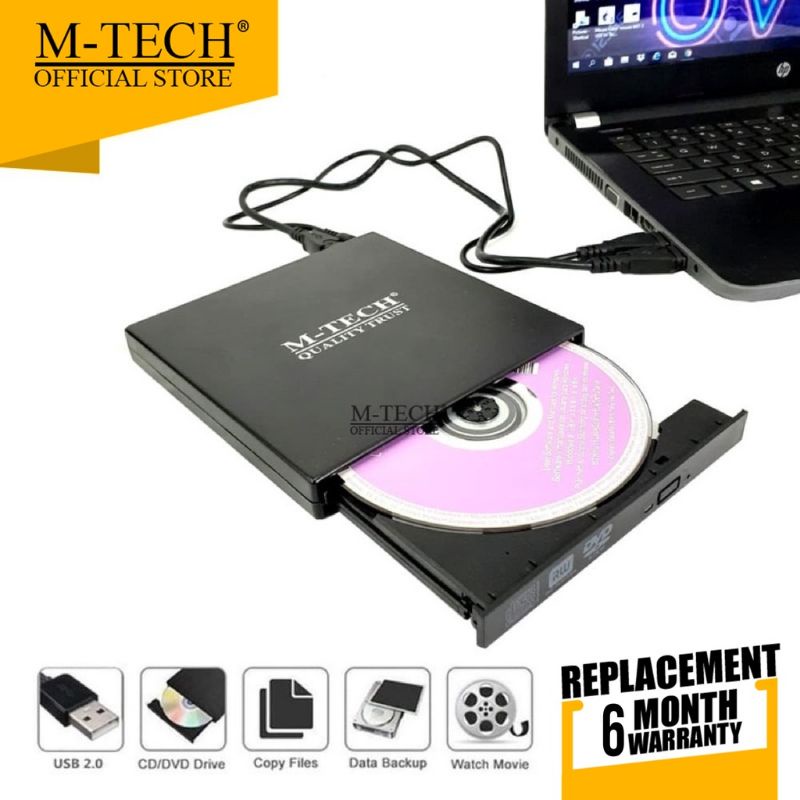 Jual DVD-RW / DVD-ROM / CD-RW / CD-ROM External M-Tech USB 2.0 untuk PC ...
