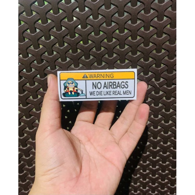 Jual Sticker JDM No Airbags Real Men | Shopee Indonesia
